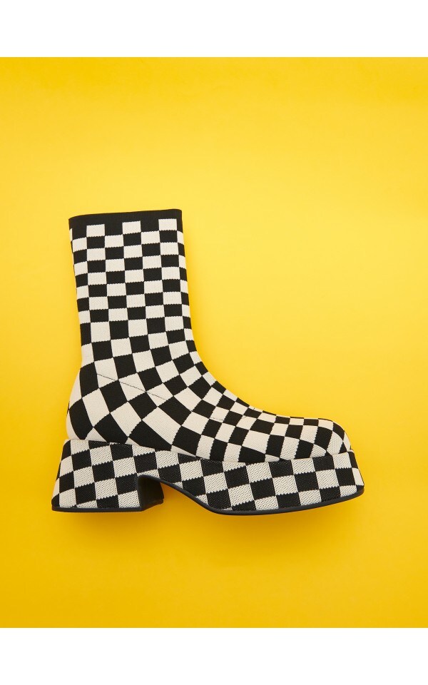 Patterned ankle boots, RESERVED, 9342O-MLC