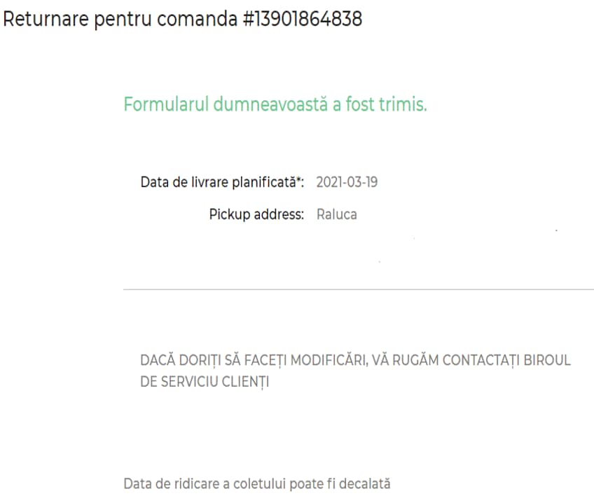 Cum returnez produsele